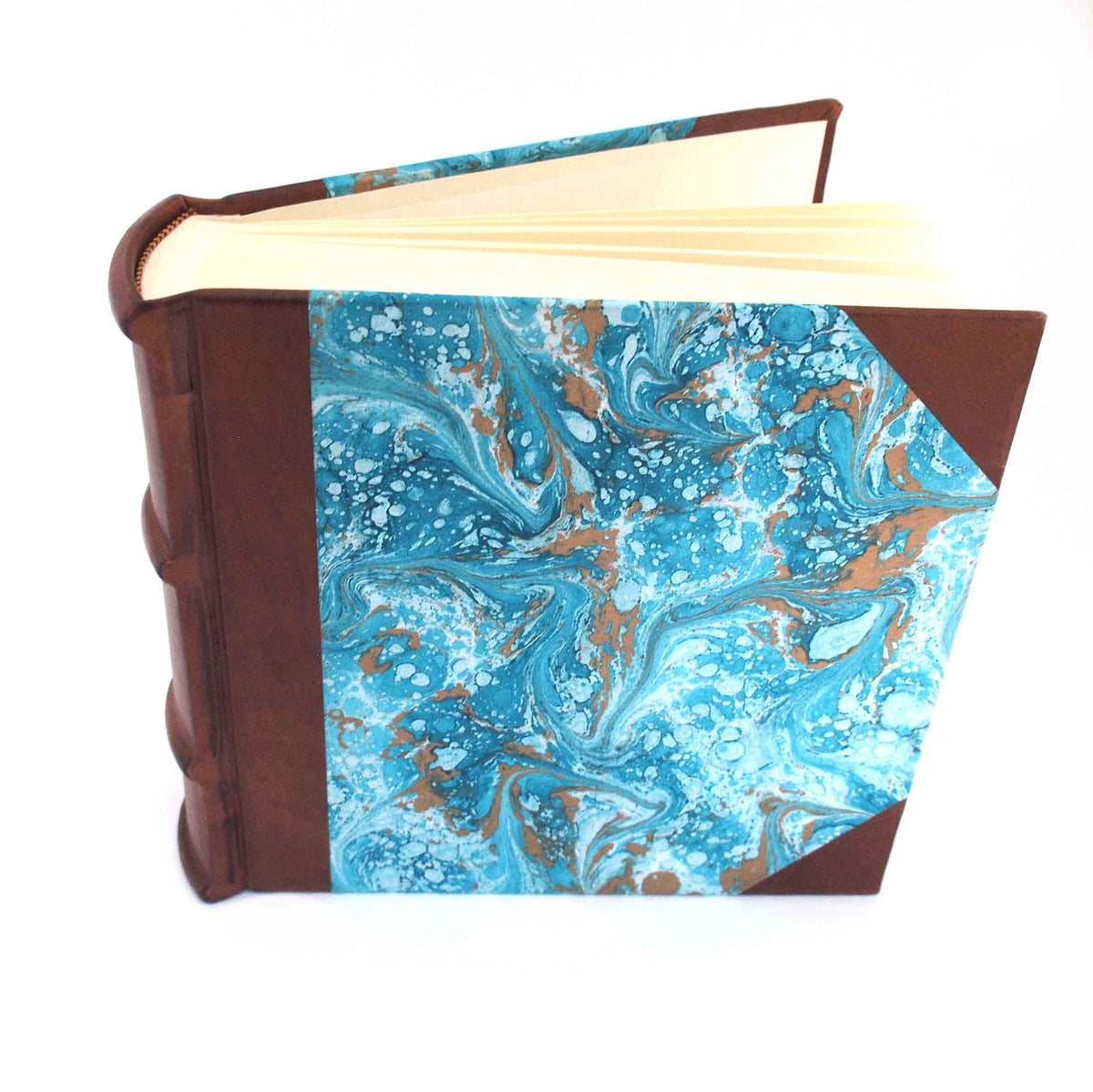 Koine - Photo album medium - Blue marbled – Casa Mondella